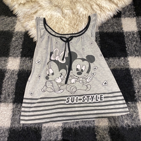 Disney | Tops | Y2k Mickey Minnie Mouse Disney Graphic Top Sm | Poshmark
